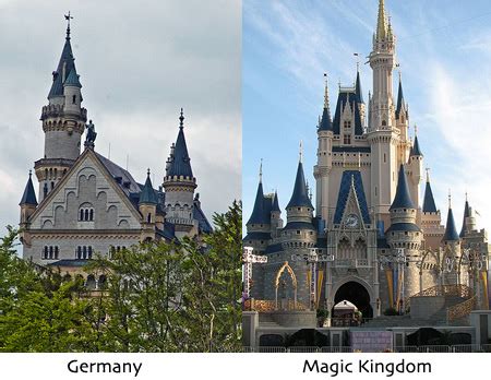 Disney Castle Neuschwanstein Germany The Castle Behind Disneys Castle