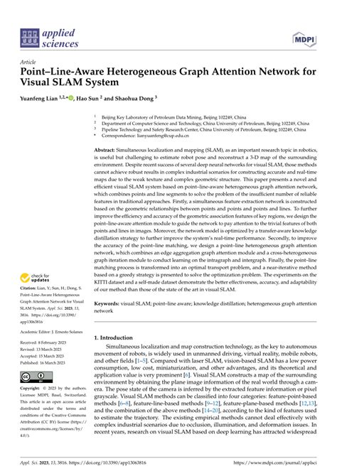 Pdf Pointline Aware Heterogeneous Graph Attention Network For Visual Slam System
