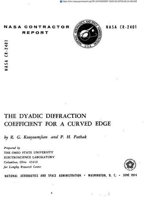 Pdf The Dyadic Diffraction Coefficient For A Curved Edge Dokumen Tips