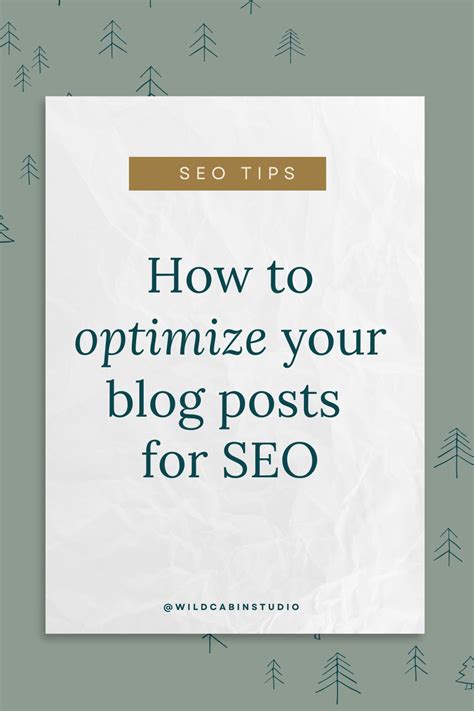 How To Optimize Blog Posts For Seo