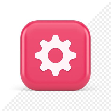 Premium Psd Cog Gear Button Web Technology Setting Repair Business