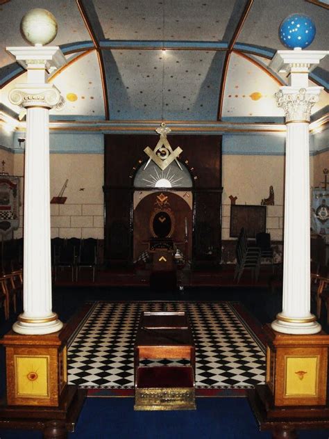 Freemason Lodge In A Church With Checkered Floor