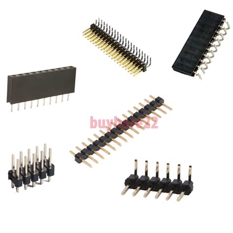 40 Pin 0 1 2 54mm Male Female Sil Header Socket Single Double Row