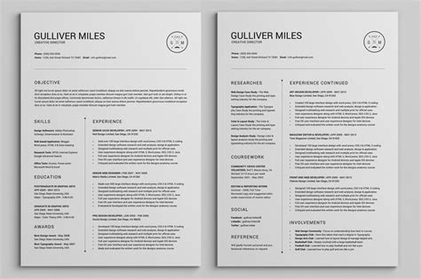 2 Pages Resume Cv Extended Pack