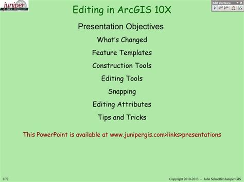 Editing For Arcgis 10 And 101 Ppt