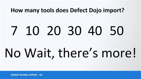 owasp defectdojo open source security sanity ppt