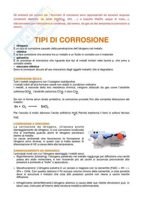 Riassunto Esame Scienza E Tecnologia Dei Materiali Prof Borgioli