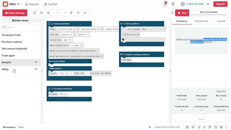 deriv s dbot create forex bots without coding introduction to creating robots youtube
