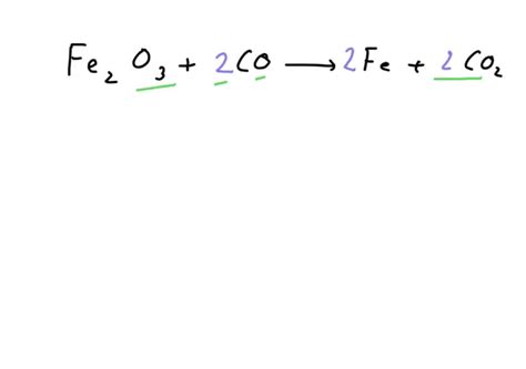 Solved Balance Fe2o3 Co → Fe Co2