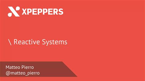 Reactive Systems Ppt