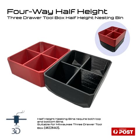 Nesting Bins Suitable For Milwaukee Packout 3 Drawer Tool Etsy Australia
