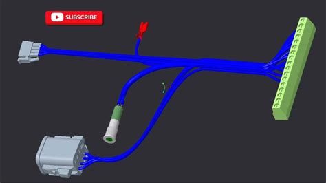 Creo Parametric Wire Cable Harness Routing Creo Cabling Wireharness Electricaldesign Youtube