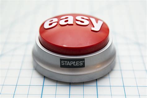 Staples Easy Button Is A Cheap Toy That Envisions A Perfect Button The Verge