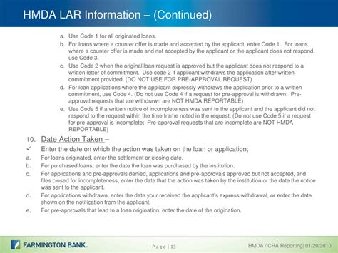 PPT HMDA CRA Data Collection PowerPoint Presentation Free Download ID