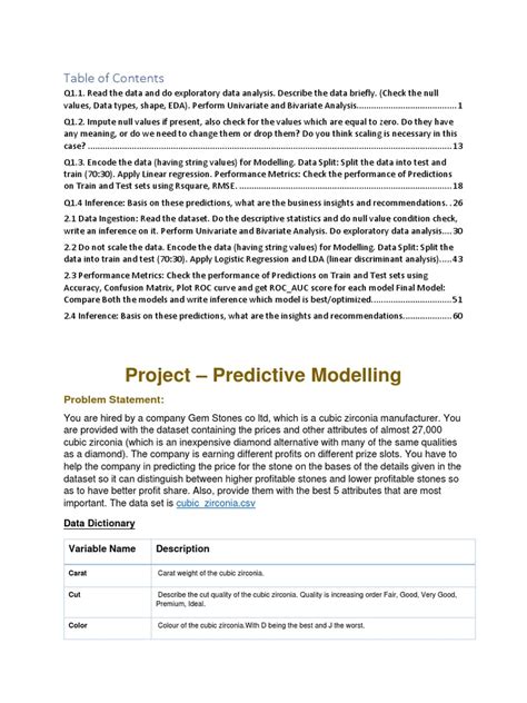Assignment Predictive Modeling Pdf Receiver Operating