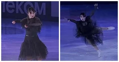 Figure Skater Kamila Valieva Recreated The Viral Wednesday Dance On Ice Wow