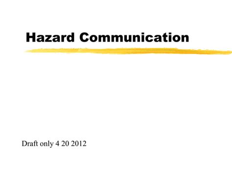 Osha On Hazcom And Ghs Pptx