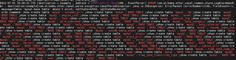 启动canal报错误编码为1146的错误 · issue 4219 · alibaba canal · github
