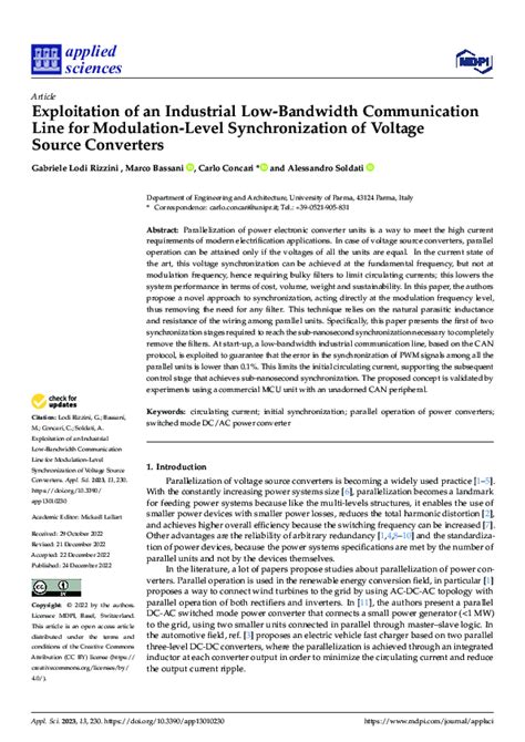 Pdf Exploitation Of An Industrial Low Bandwidth Communication Line For Modulation Level
