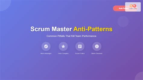 Agile Anti Patterns Common Mistakes That Kill Team Productivity Codelucky