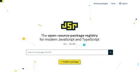 Jsr The Javascript Registry