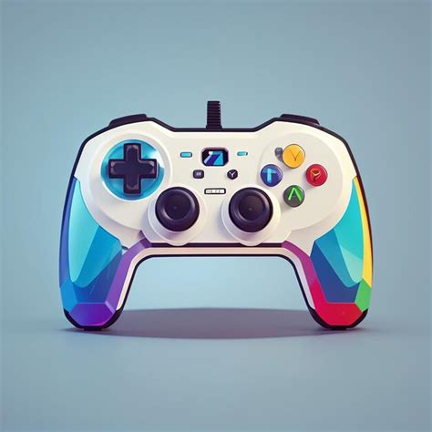 Premium Photo Joystick Game Console Vector Icon Illustration Colorful