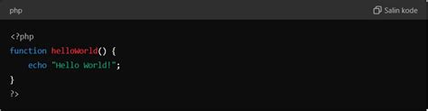 Menulis Kode Pertama Anda Dalam Php Membuat Program Hello World