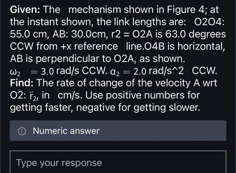 Solved Given The Mechanism Shown In Figure At The Chegg