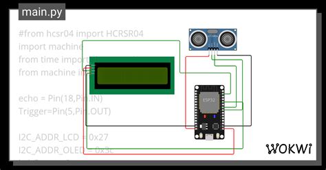 Ultrasonic Snsorpy Wokwi Esp32 Stm32 Arduino Simulator