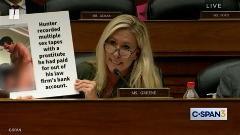 Rep Marjorie Taylor Greene Flashes Hunter Biden Nudes