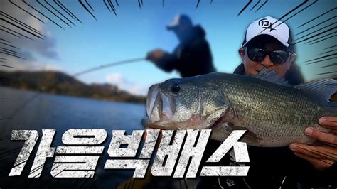 배스낚시 가을시즌 빅배스 낚시 배스낚시다운샷리그턴오버 Youtube