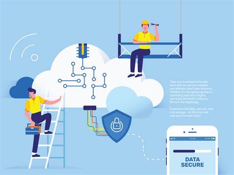 Cloud Data Service Landing Page By Rezza Alam On Dribbble