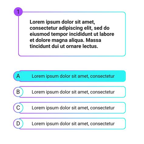 Quiz Test Template Ui Design Vector Illustration 9827209 Vector Art At Vecteezy