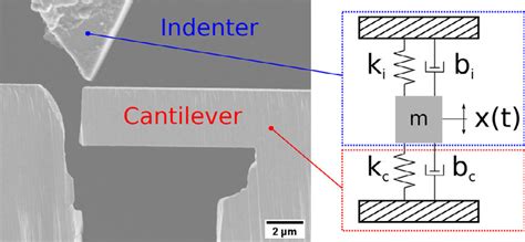 Sem Image Of The Experimental Setup And Schematic Of The Sdof
