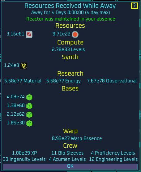Offline Progress Unnamed Space Idle Wiki