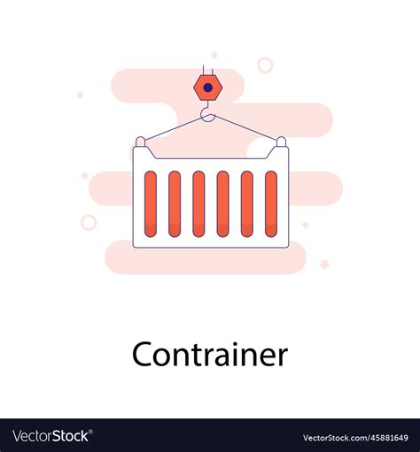 Container Fill Outline With Background Ic Vector Image