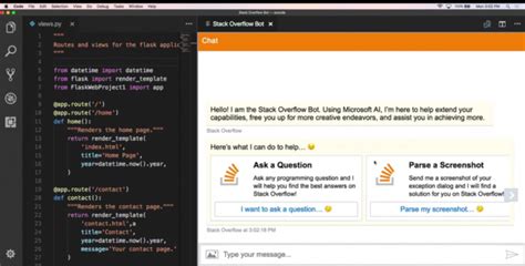 stack overflow uses microsoft ai tech to create a chat bot that assists