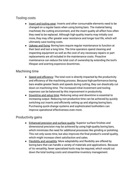 Ppt Cost Analysis And Roi Calculation For Boring Bars Powerpoint