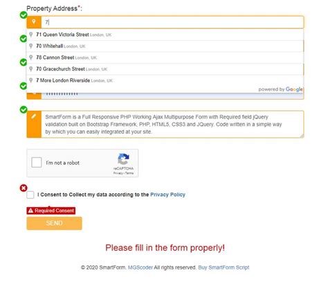 Smartform Php Working Ajax Advanced Multipurpose Form By Mgscoder