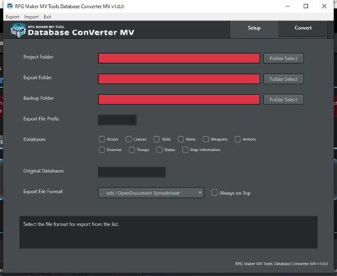 Rpg Maker Mv Tools Database Converter Mv On Steam