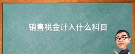 销售税金计入什么科目 业百科