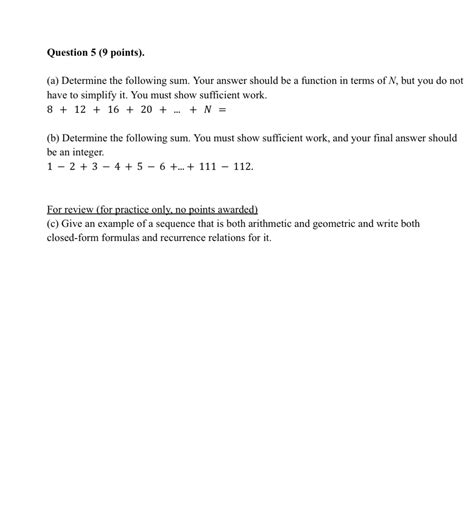 Solved Question 5 9 ﻿pointsa ﻿determine The Following