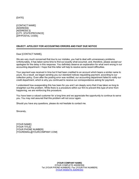 how to write a letter explaining an error allingham script
