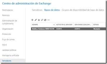 Cómo cambiar el nombre de una base de datos en Exchange o AprendiendoExchange com