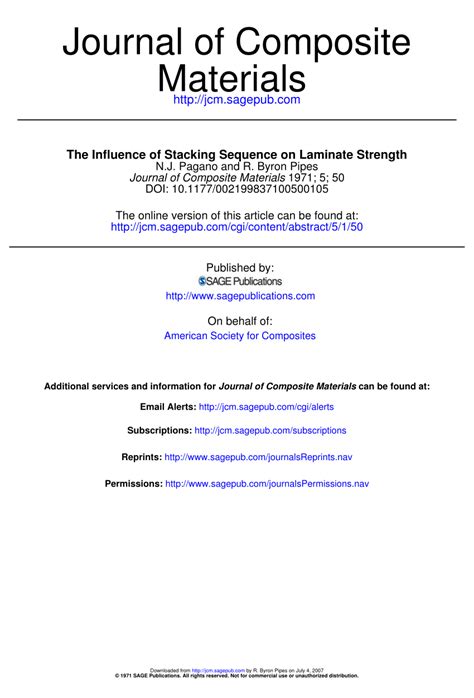 Pdf The Influence Of Stacking Sequence On Laminate Strength