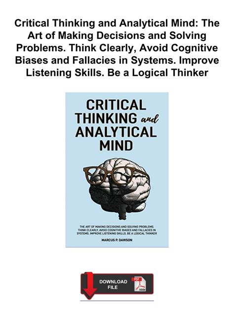 Download ⚡️pdf ️critical Thinking And Analytical Mind The Art Of