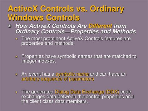Ppt Activex Controls Powerpoint Presentation Free Download Id3346979