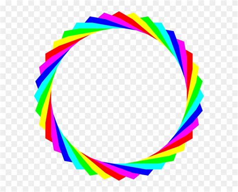 Hexagon Rainbow Circle Clip Art At Clker Rainbow Circle Rainbow