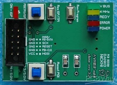 Programmer AVRISP MKII clone Программатор D case Share Project PCBWay