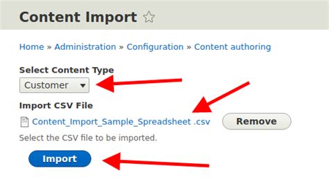 How To Import Data From Csv Files To Drupal With Content Import